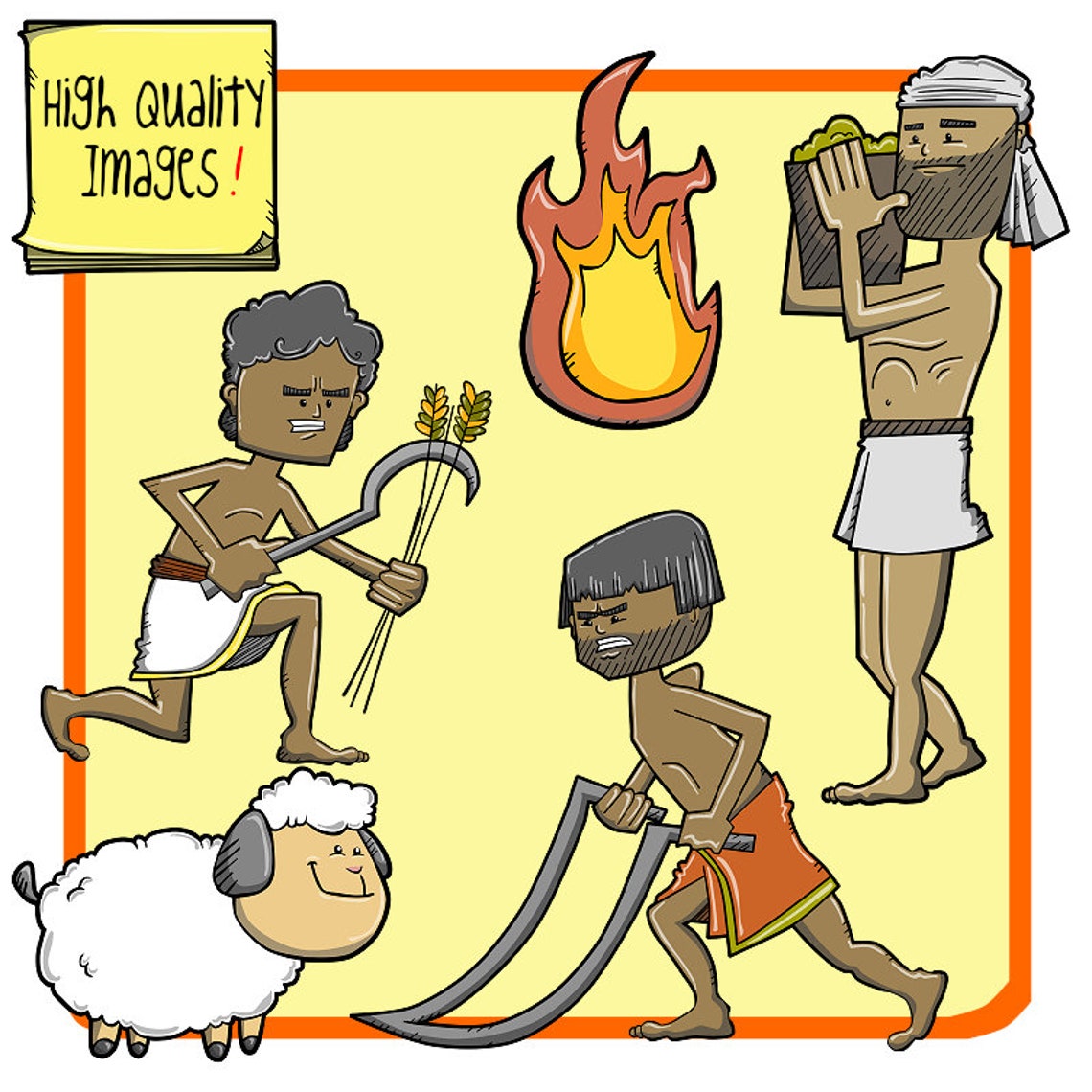 People of Ancient Civilizations Clip Art Bundle - Etsy