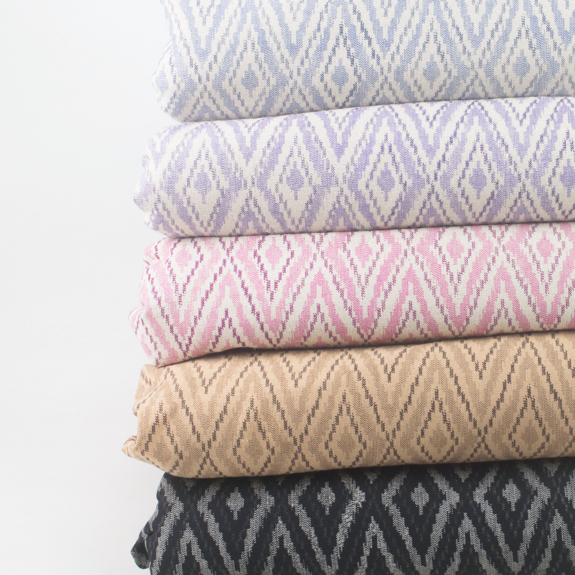 Love Triangle Collection Cotton Fabric Printed, Geometric Mixed Pattern ...