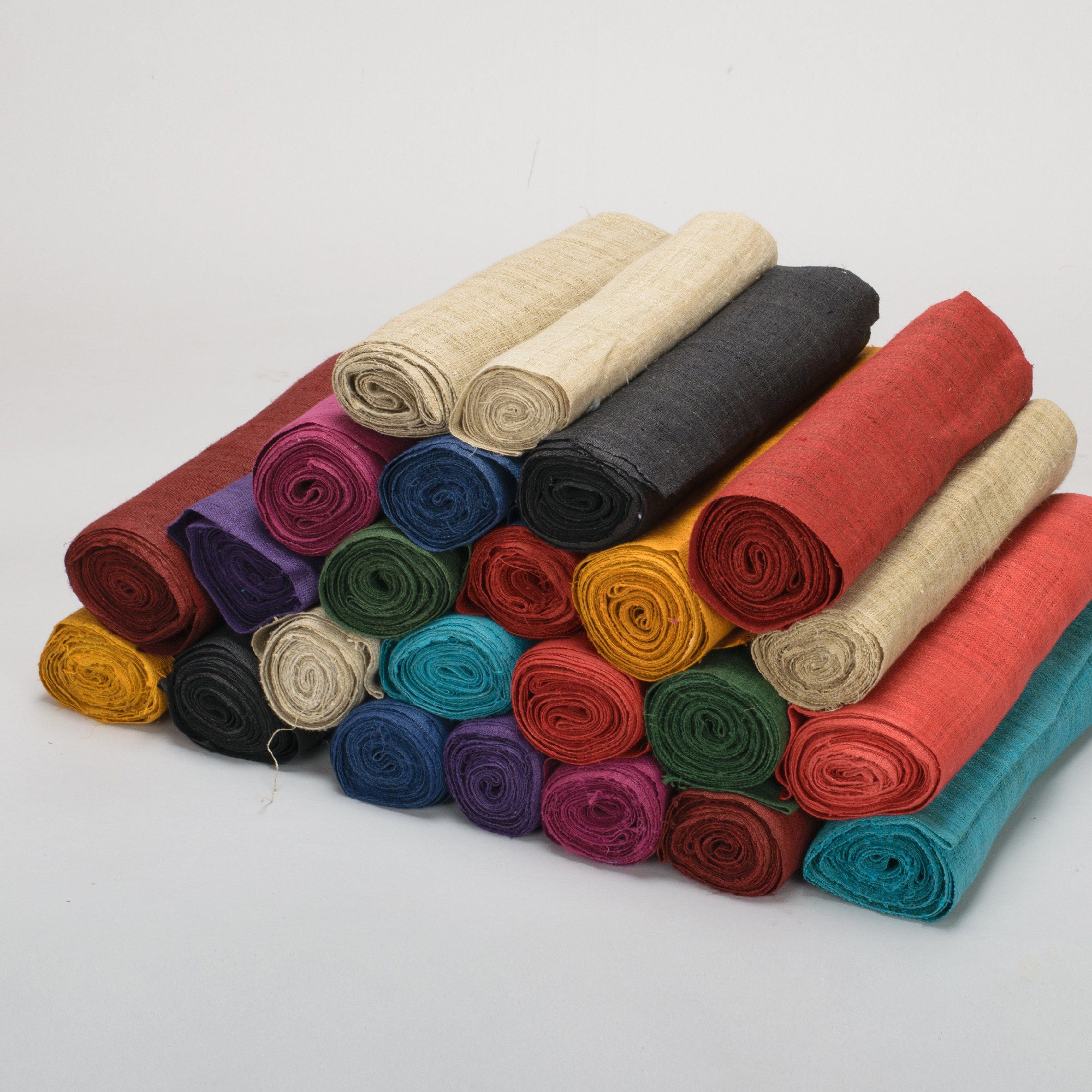 Hill Tribe Hemp - Handwoven Hemp Fabric, Hmong Tribal Raw Thick Weave ...