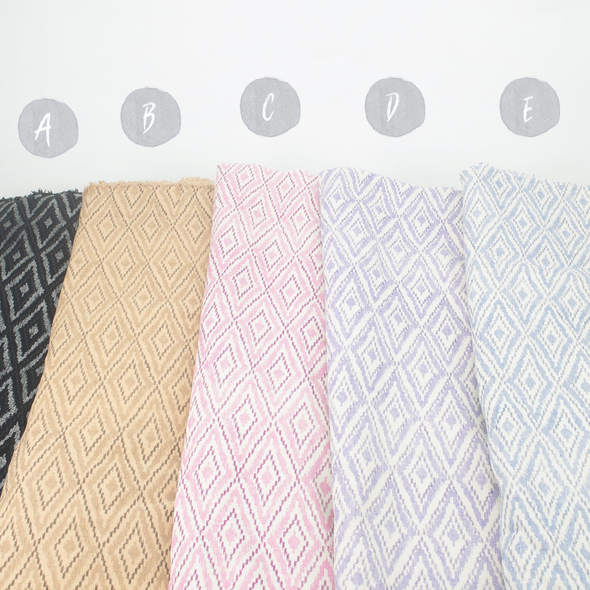 Love Triangle Collection Cotton Fabric Printed Geometric - Etsy