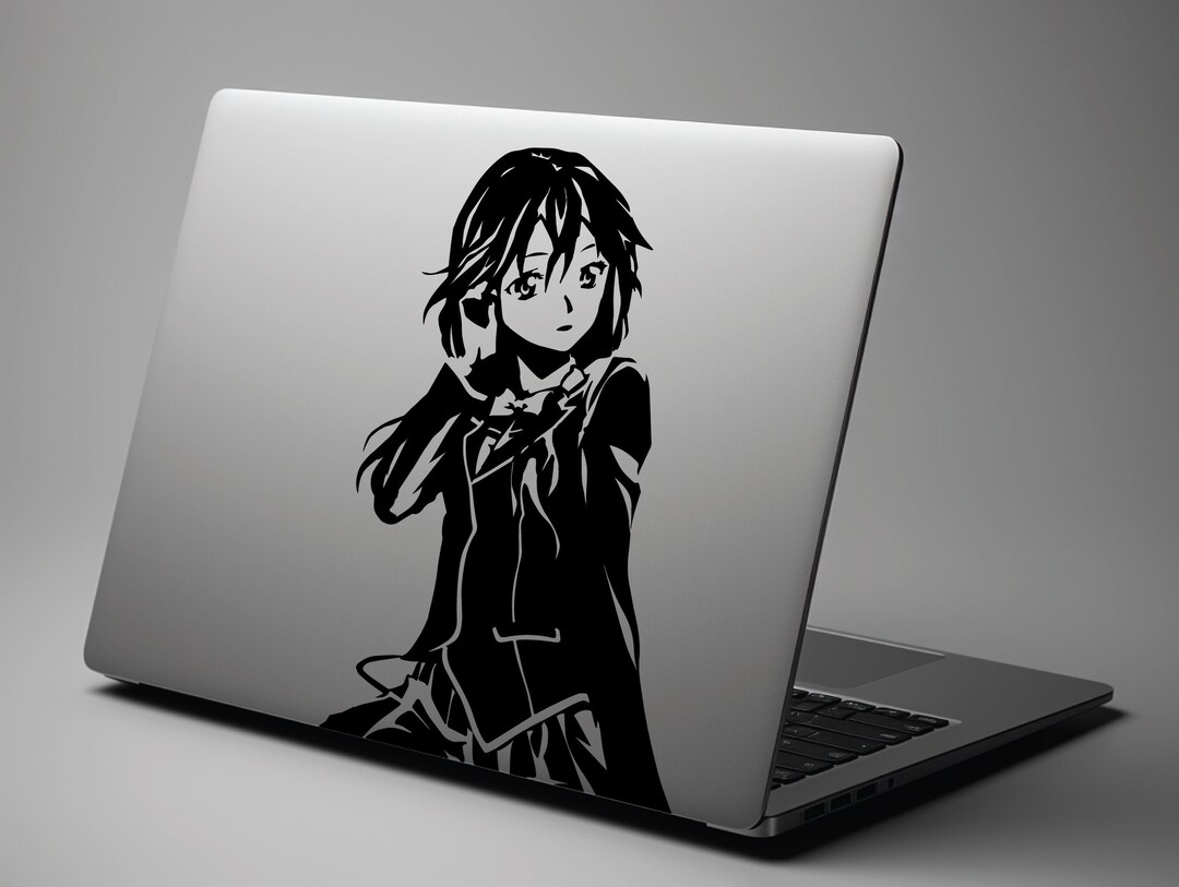 Shy Anime Style Girl Elegant School Uniform Decal Design for - Etsy