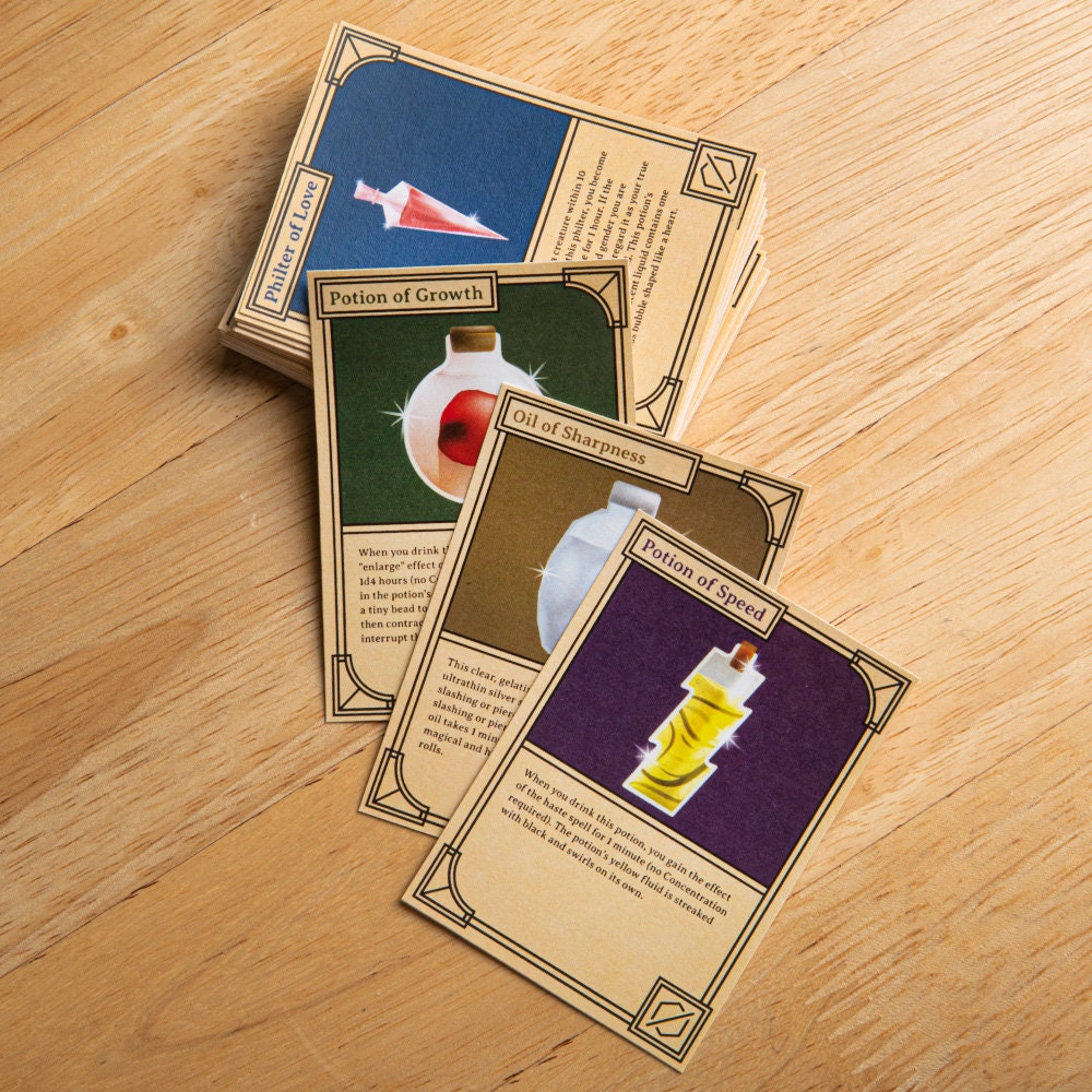 Potions & Liquids Digital Card Pack - Etsy