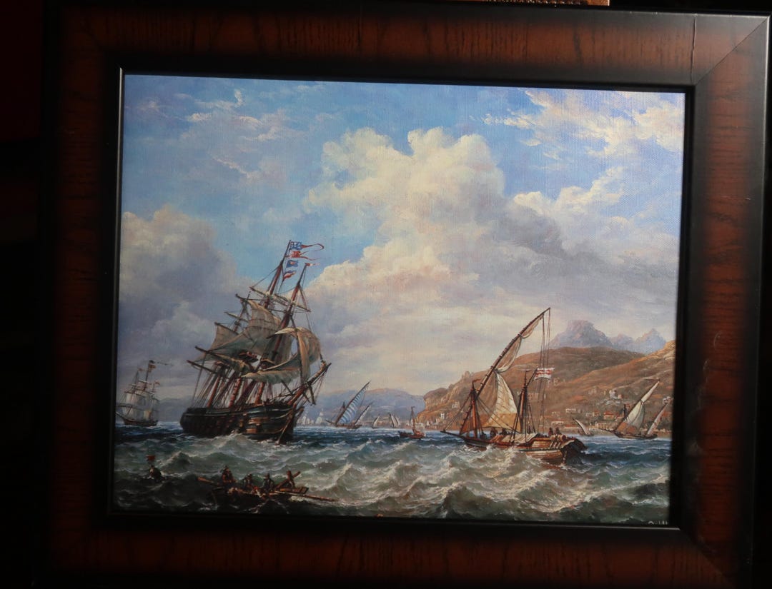 Wreck of the Lady Isabelle, Gicle Print on Canvas, Framed, 17x15" - Etsy
