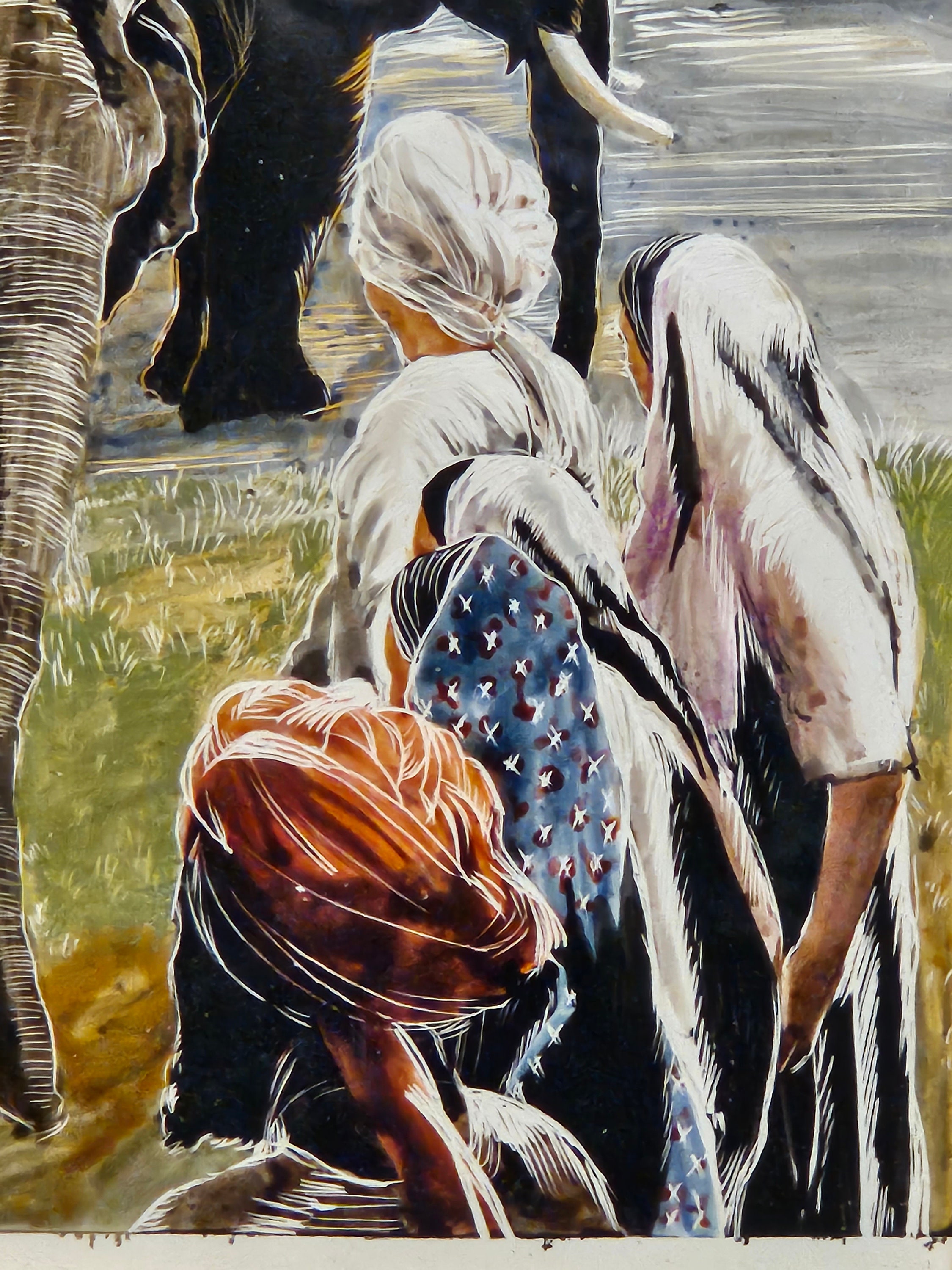 Mowgli and Hathi Original Art From Jungle Book by Evelyn - Etsy