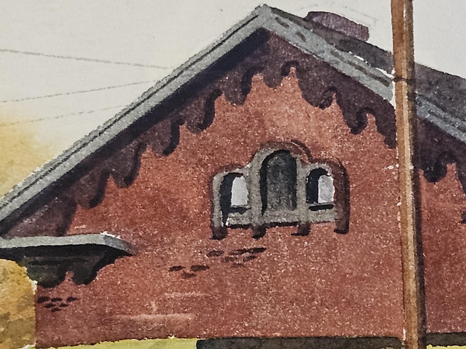 Chester Depot, Original Watercolor by Robert O'connor, Signed, Framed ...