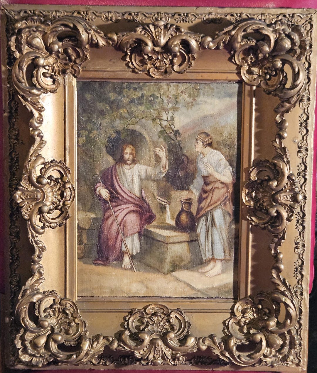 Living Water, Rare Original Antique Oil on Canvas, Framed, 18x16 - Etsy
