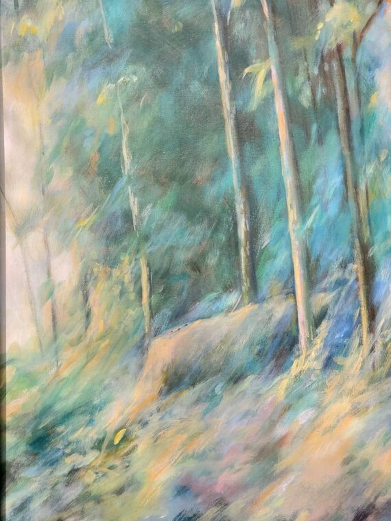 Dappled Light Original Signed Painting Framed 29x23 - Etsy