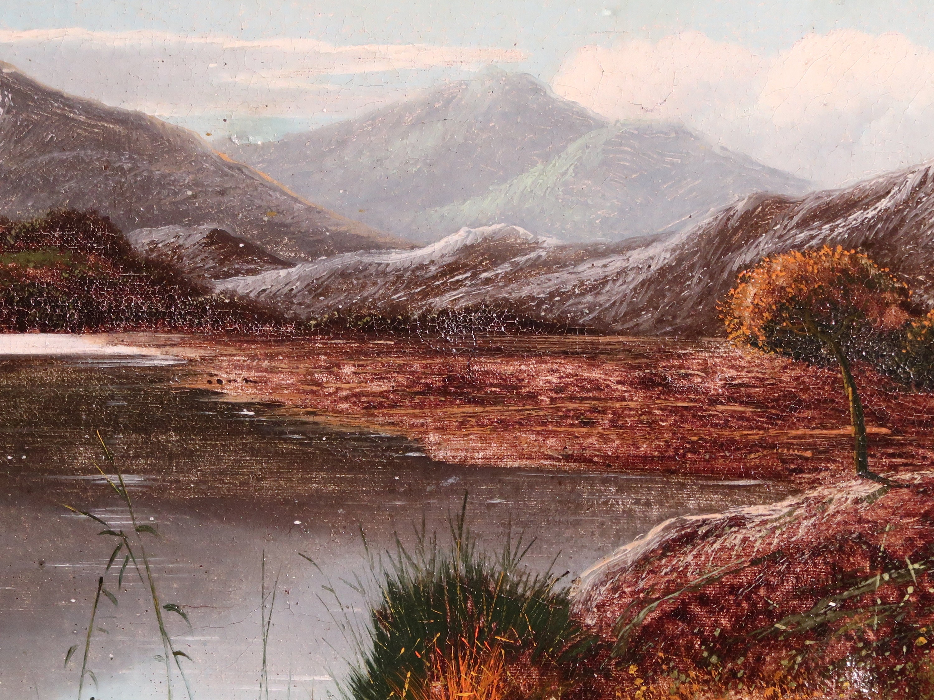 Scottish Moor, Antique Painting, Original Oil on Canvas by Charles ...