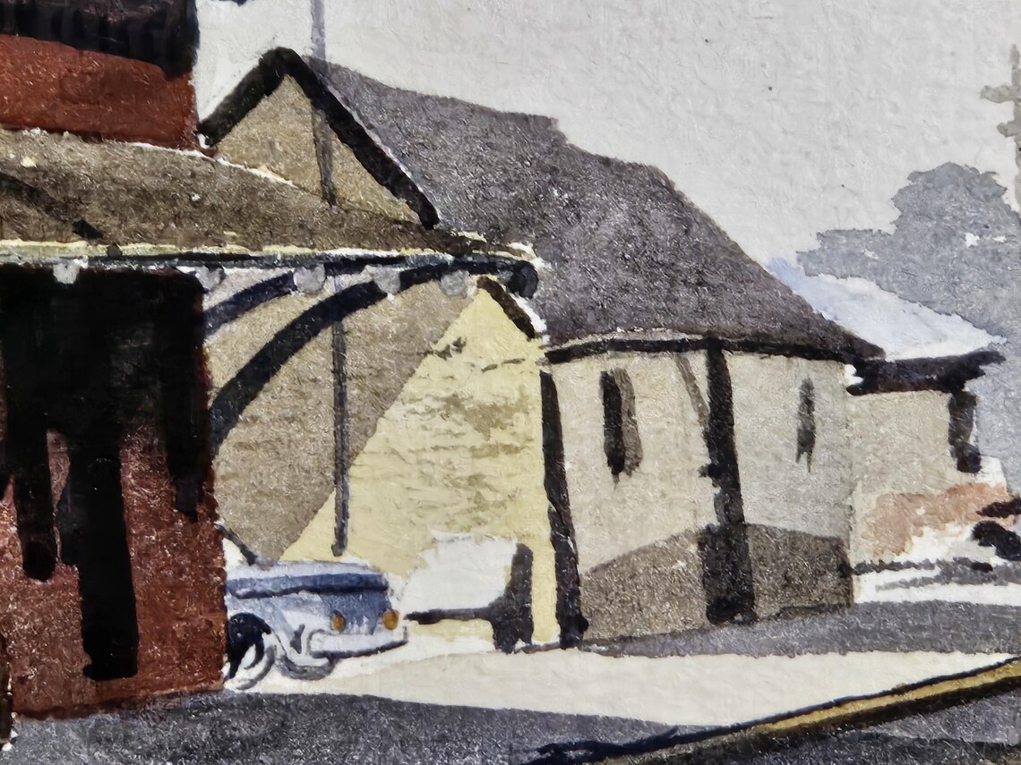 Chester Depot, Original Watercolor by Robert O'connor, Signed, Framed ...