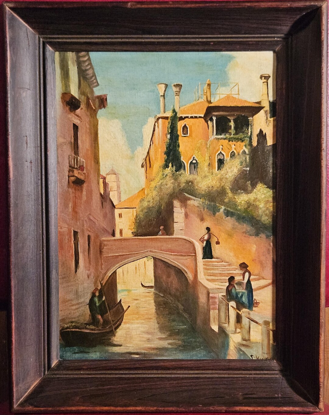 Pallazo Dario, Oil Reproduction of the A. Trevor Haddon Masterpiece ...