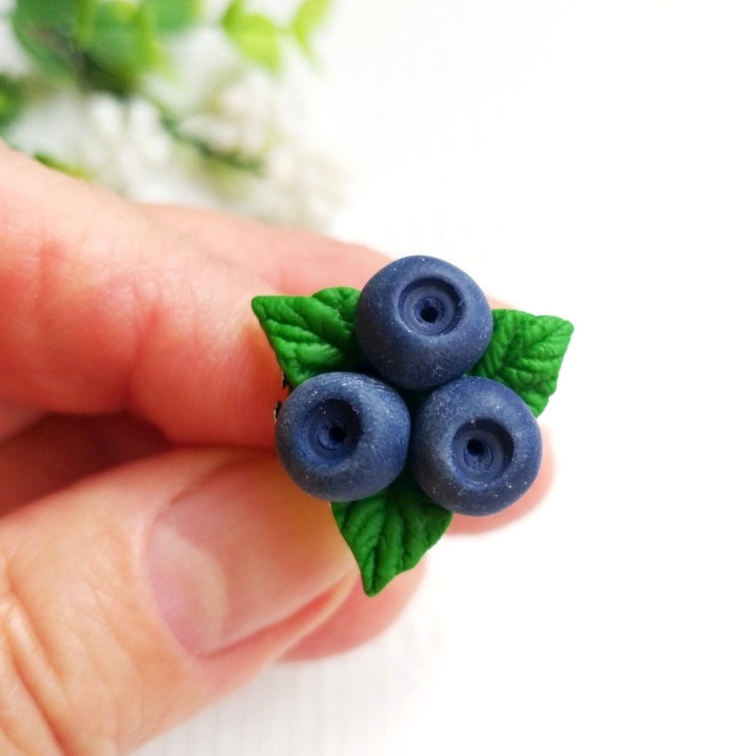 Blueberry Ring. Blueberries Jewelry. Forest Berries. Food Ring. Polymer ...