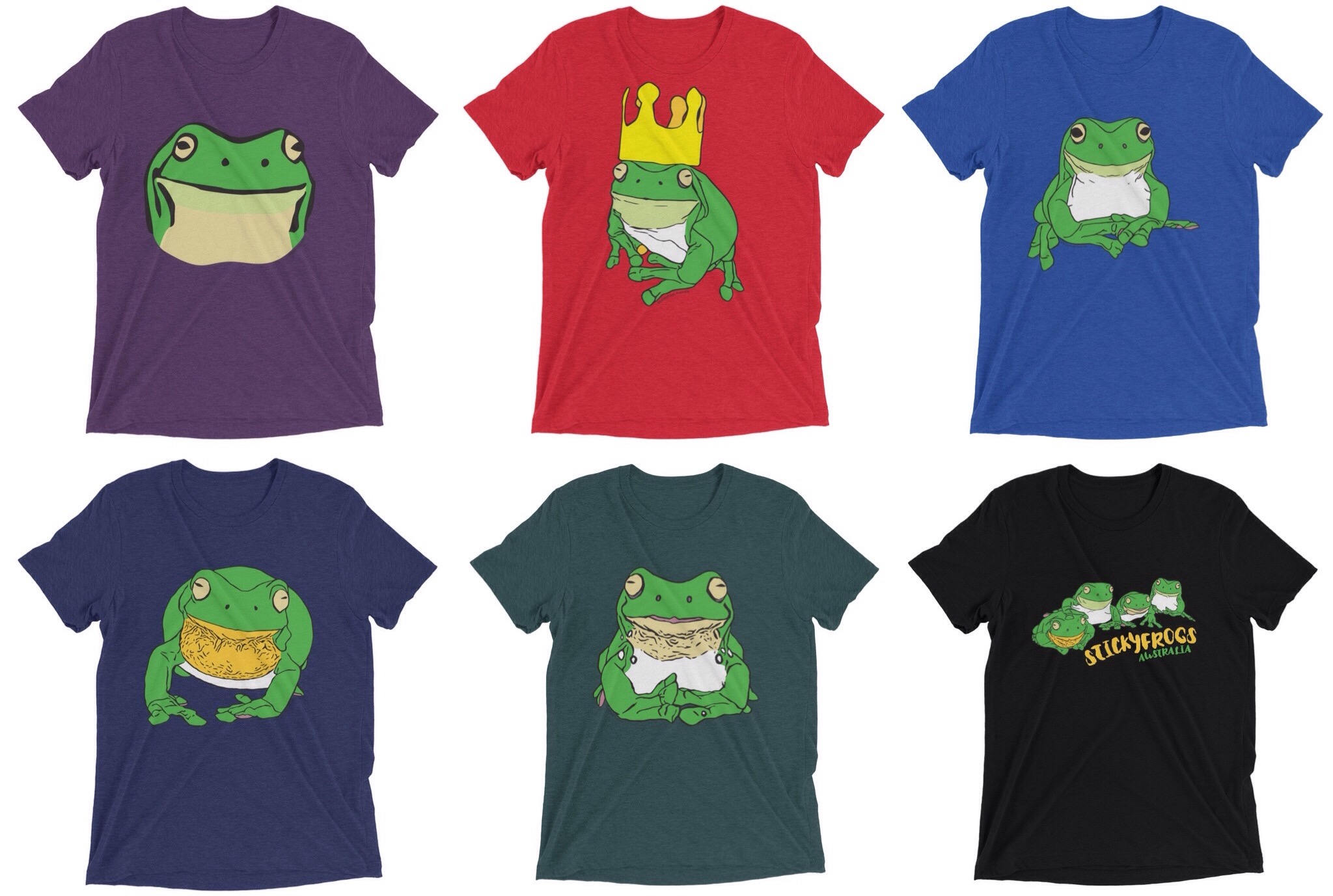 Stickyfrogs Blue Gumby Frog T-shirt - Unisex - Etsy