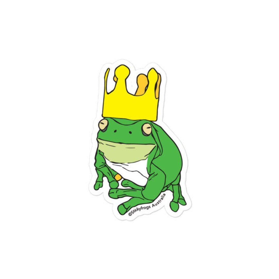 Stickyfrogs Voigt Kiss Cut Vinyl Frog Sticker 4" - Etsy