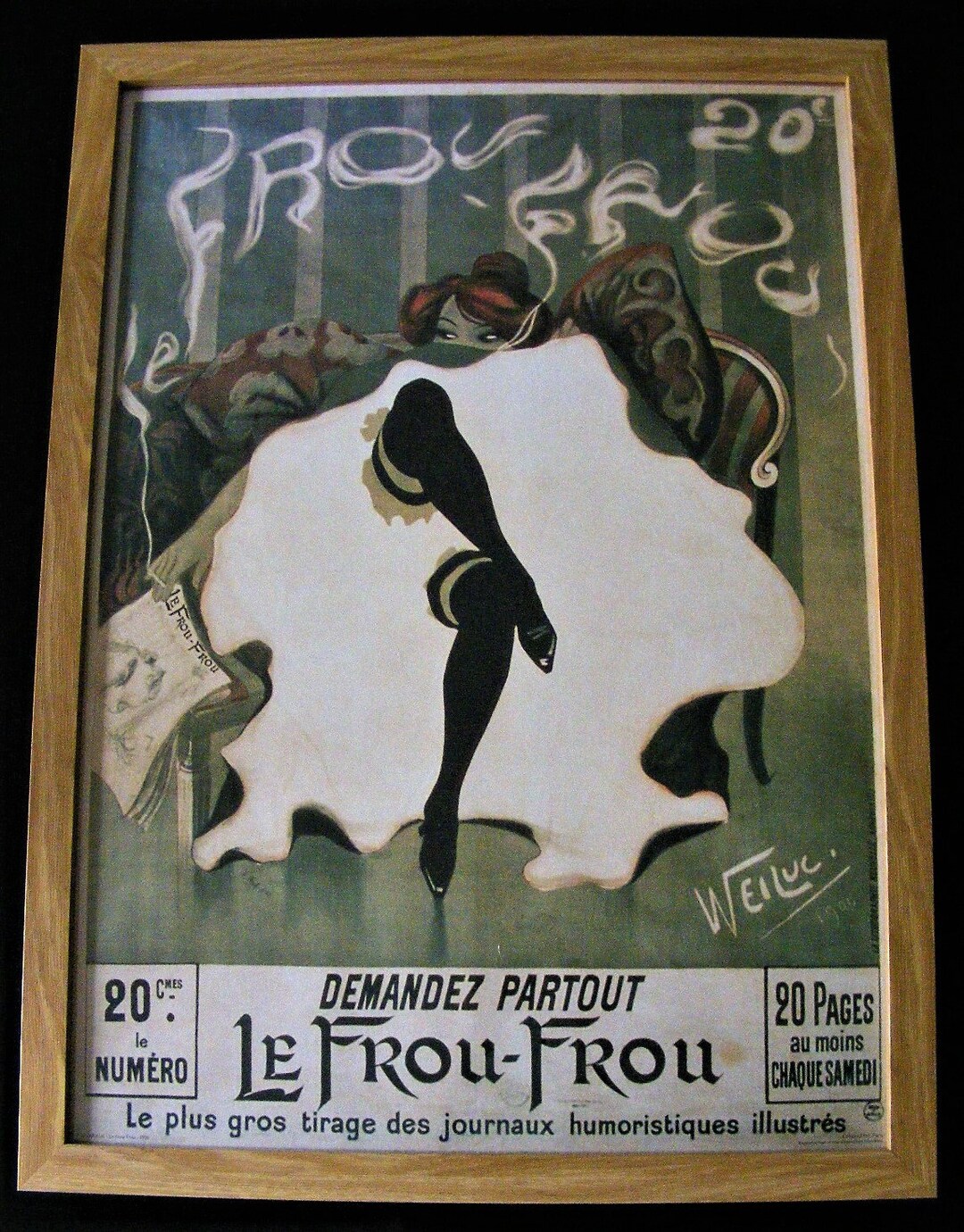 LE FROU FROU Lucien Henri Weil Art Nouveau 30 X - Etsy