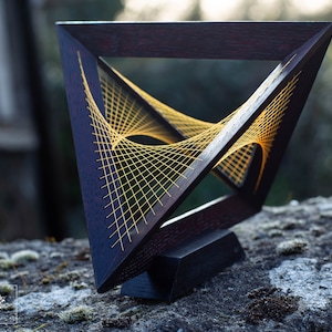 Tetrahedron Parabolic Curves 1 Layer String Art Flower of Life Sacred ...