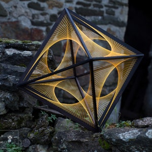 Octahedron_xl Parabolic Curves 2 Layers String Art | Etsy