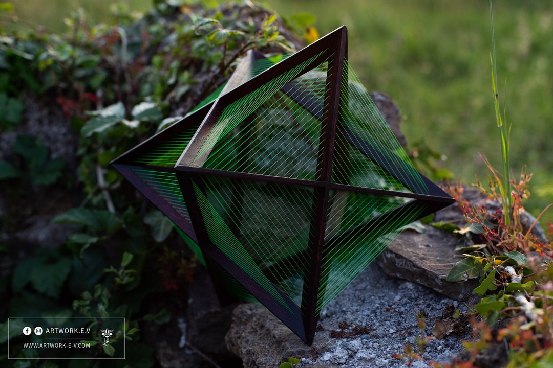 Merkaba Grid 108 Knots Stellated Octahedron Flower of Life Sacred ...