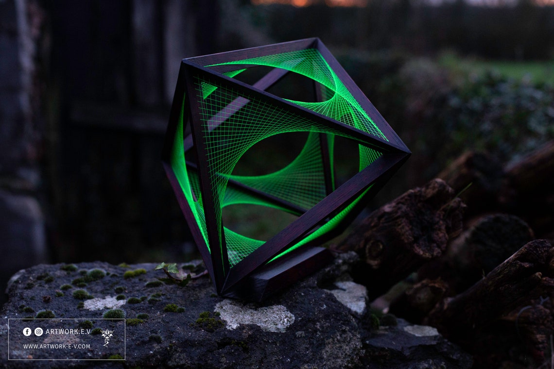 Octahedron_xl Parabolic Curves 2 Layers String Art - Etsy