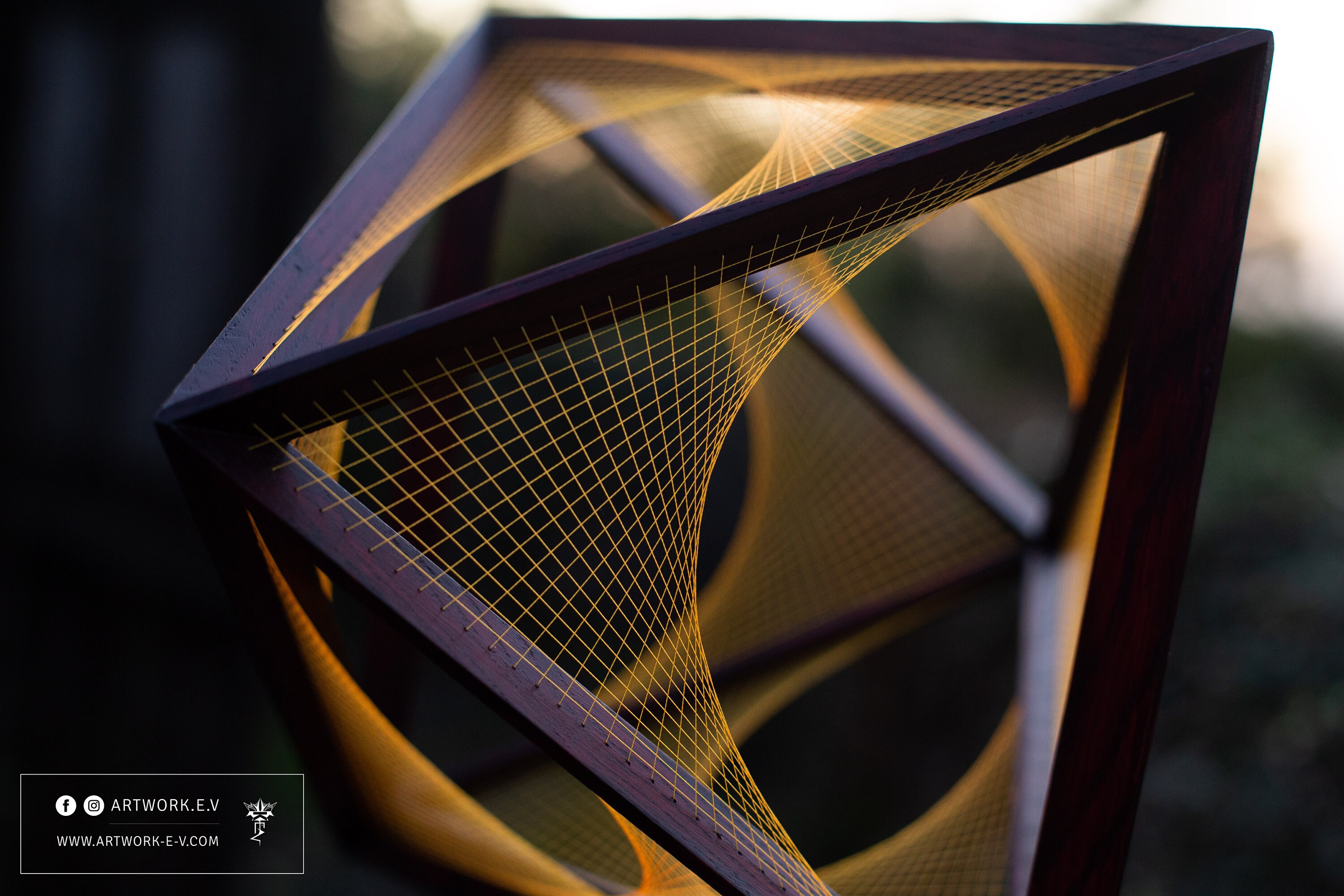 Octahedron_xl Parabolic Curves 2 Layers String Art - Etsy