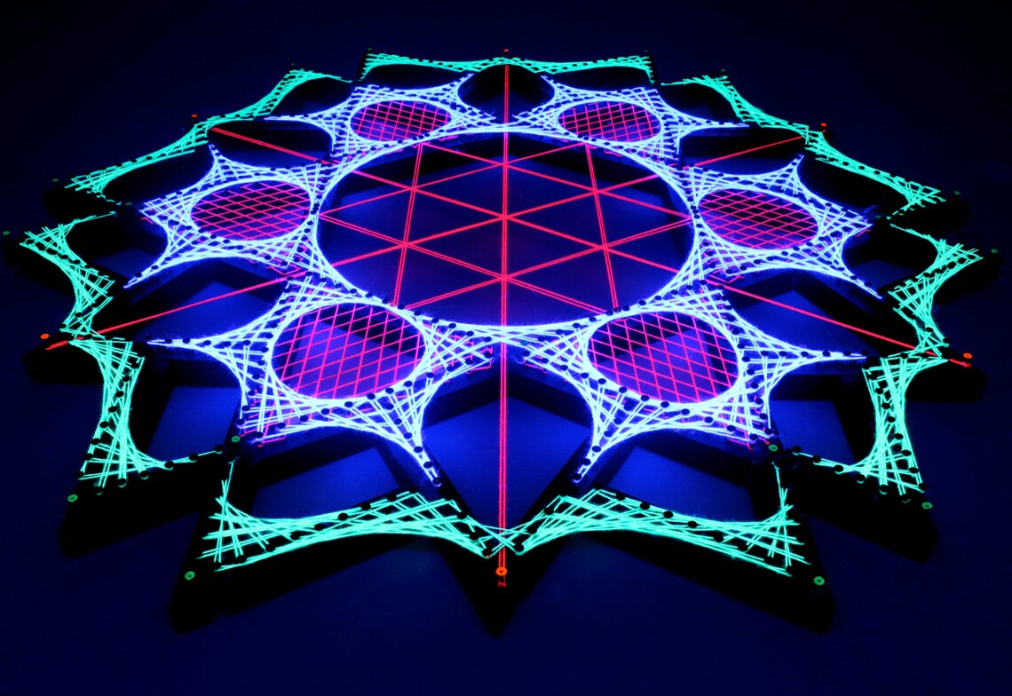 Hypnosis Sx String art sacred geometry psychedelic wall | Etsy