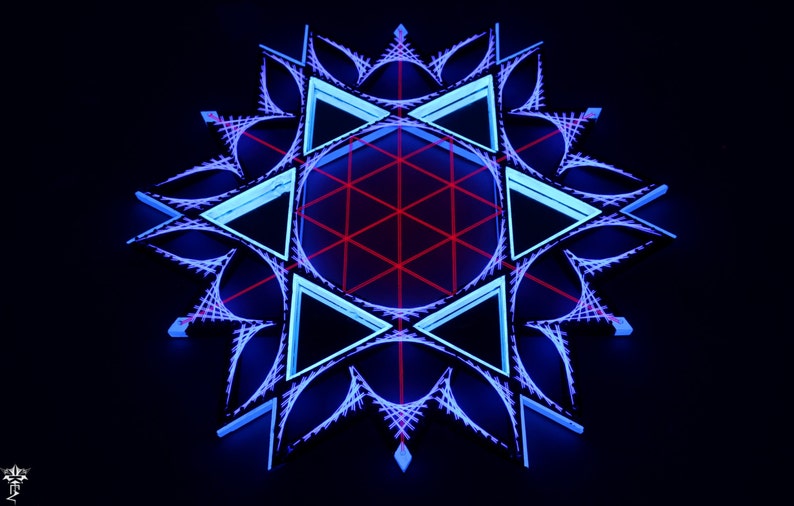 Swan Dx String Art, Sacred Geometry, Psychedelic, Wall Art, Home Decor ...