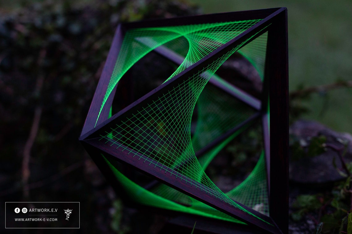 Octahedron_xl Parabolic Curves 2 Layers String Art - Etsy