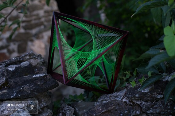 Octahedron_xl Parabolic Curves 2 Layers String Art | Etsy