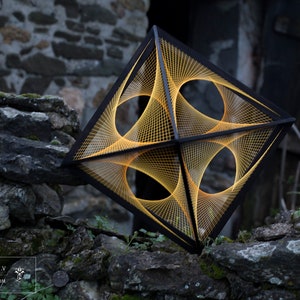 Octahedron_xl Parabolic Curves 2 Layers String Art | Etsy