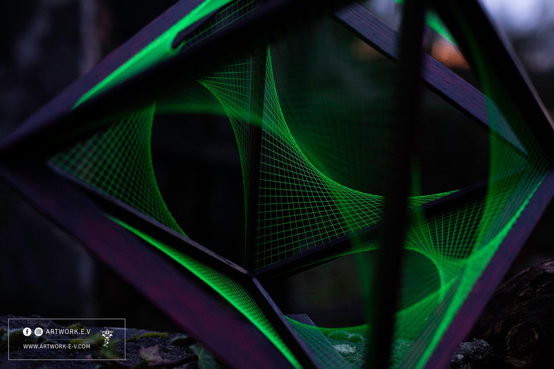 Octahedron_xl Parabolic Curves 2 Layers String Art - Etsy