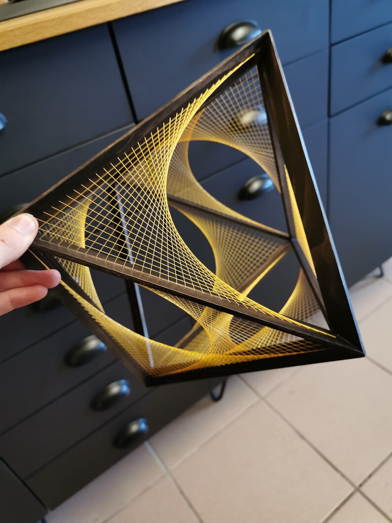 Octahedron_xl Parabolic Curves 2 Layers String Art | Etsy