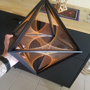 Octahedron_xl Parabolic Curves 2 Layers String Art | Etsy