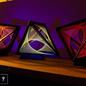 Tetrahedron Parabolic Curves 2 Layers | String Art | Flower of Life ...