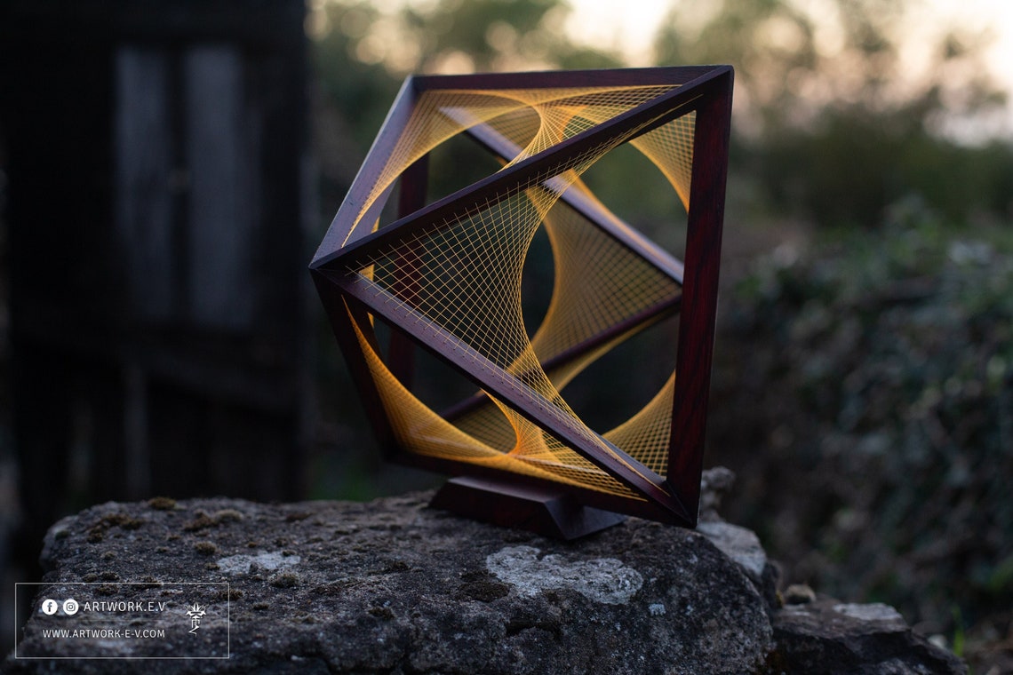 Octahedron_xl Parabolic Curves 2 Layers String Art - Etsy