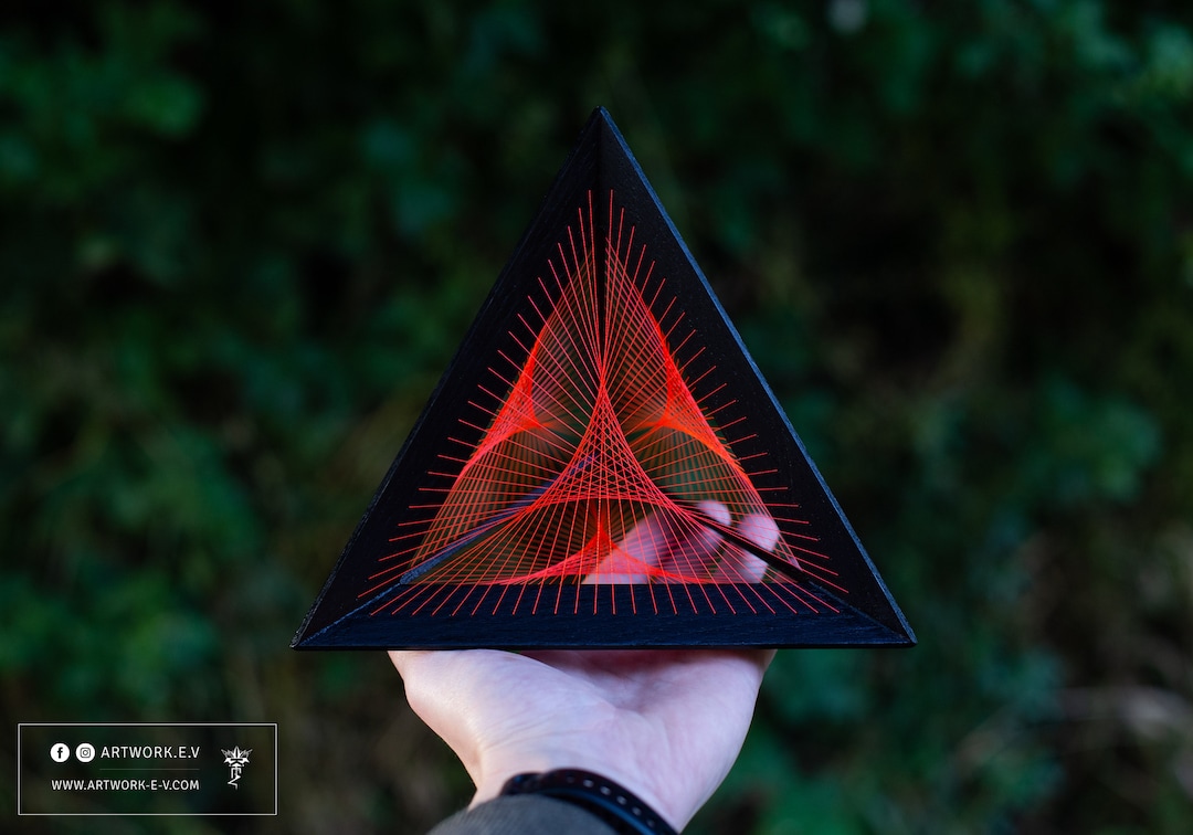 Tetrahedron Triangles Design | String Art | Flower of Life | Sacred ...