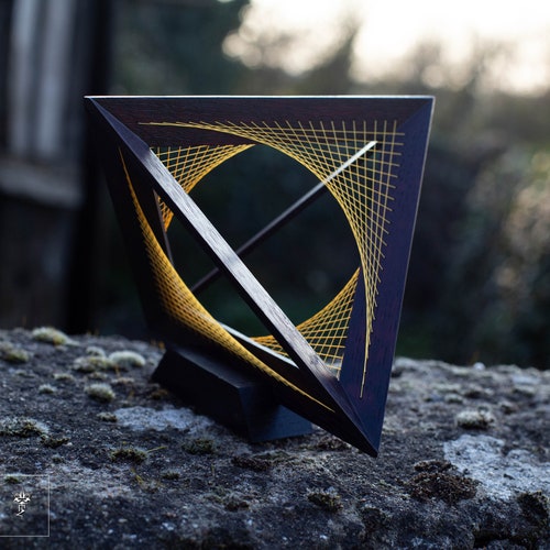 Icosahedron Parabolic Curves 3 Layers String Art Flower - Etsy