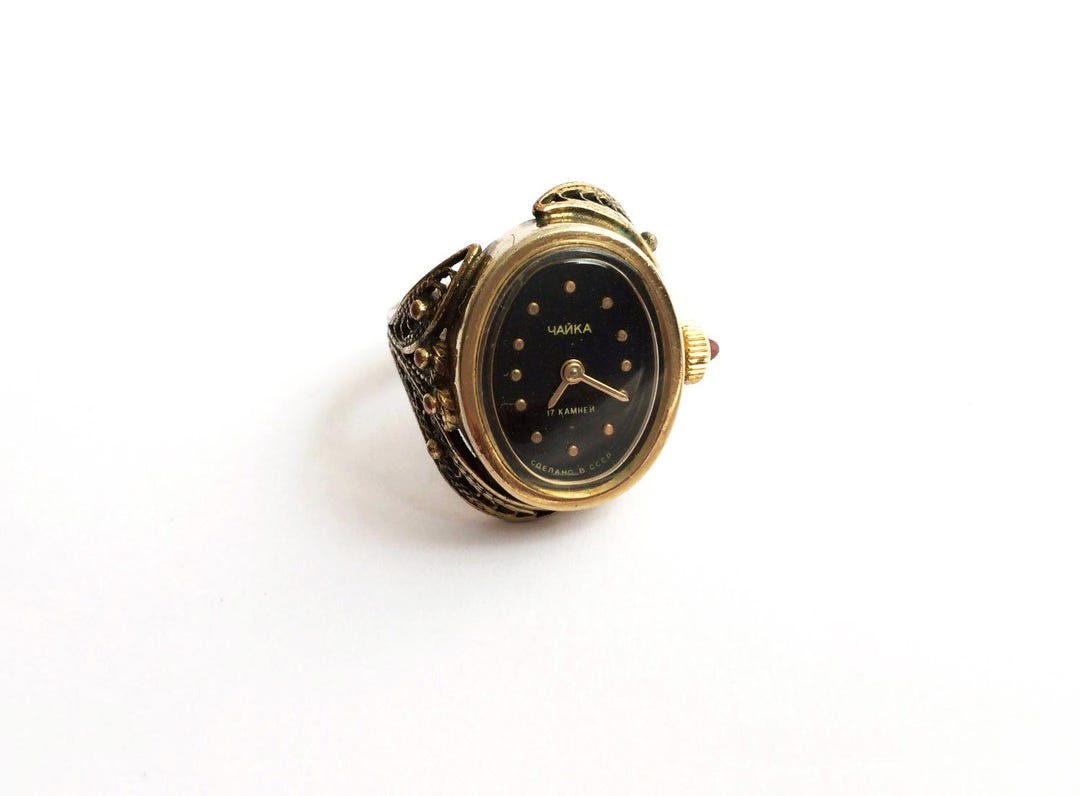 Womens Watches, Ring Watch, Finger Ring Watch, Gold Plated Watch With ...