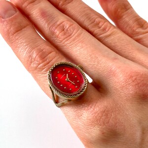 Womens Watches Ring Watch Finger Ring Watch Gold Plated - Etsy