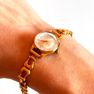 RARE Gold Watch chaika Gorgeous Tiny, Gold Women's Watch With Unsual ...