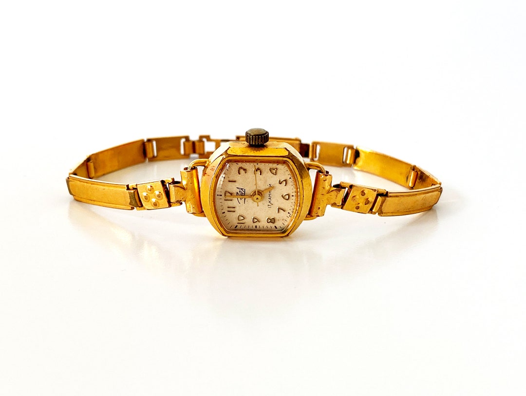 Tiny Vintage Women's Gold Watch Mini Ladies Watch Small - Etsy