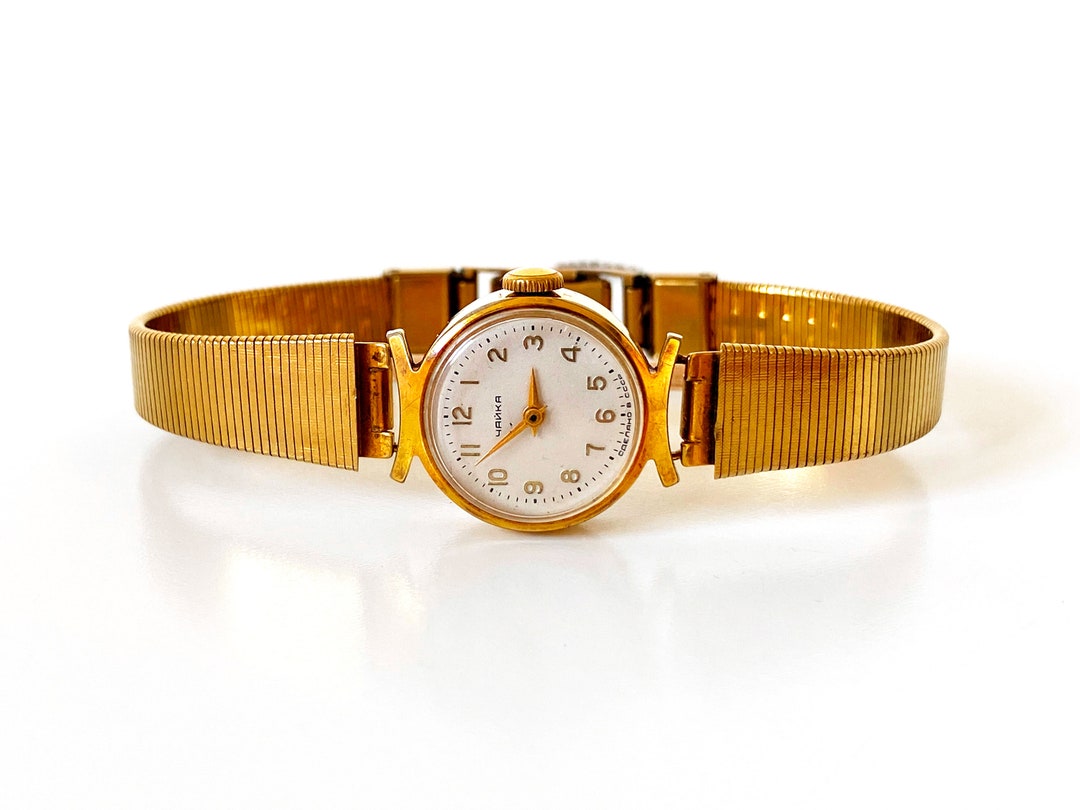 Women's Gold Vintage Watch Chaika Watches Mechanical for - Etsy