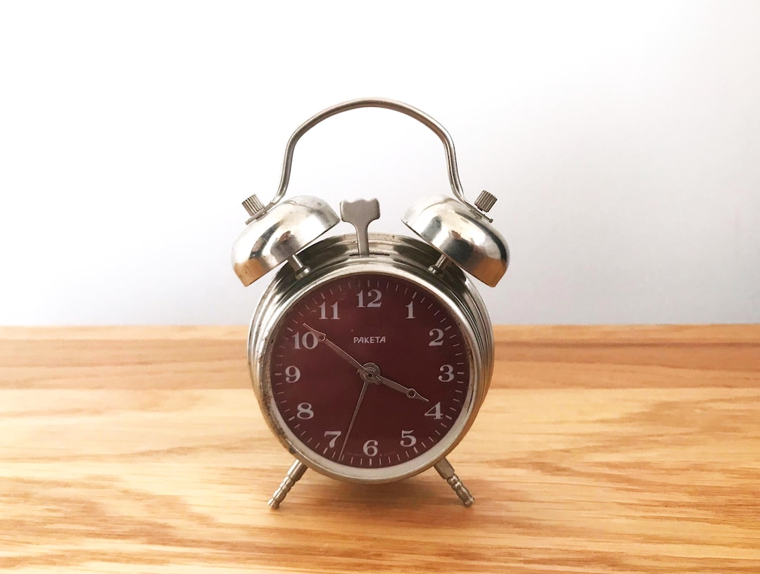 Vintage Alarm Clock "slava". Table Alarm Clock. Old Alarm Clock ...