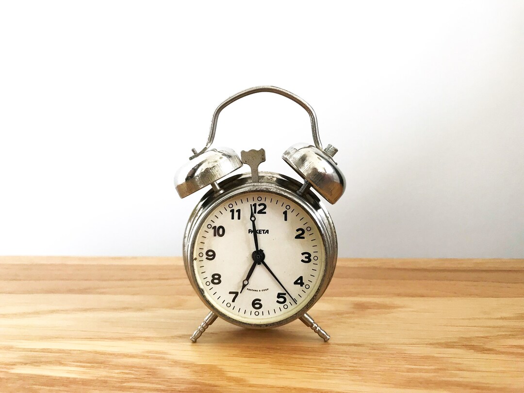 Vintage Alarm Clock "raketa". Retro Alarm Clock. Vintage Alarm Clock ...