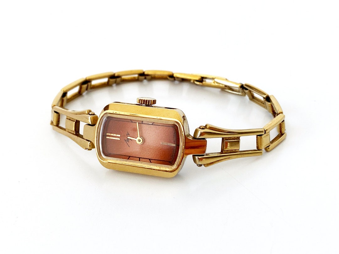 Gold Vintage Watch. Women's Watch, Dainty Gold Watch, Women's Watch, Vintage Watch, luch Women's ...