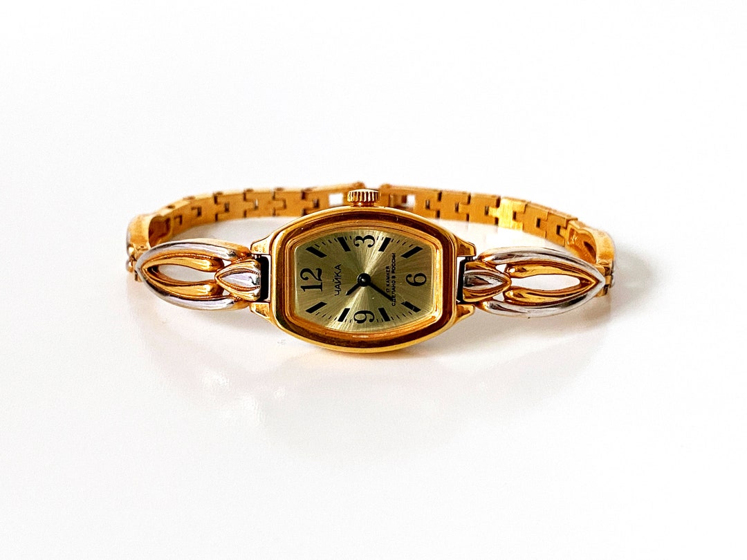 Women's Gold Vintage Watch Chaika Watches Mechanical for - Etsy