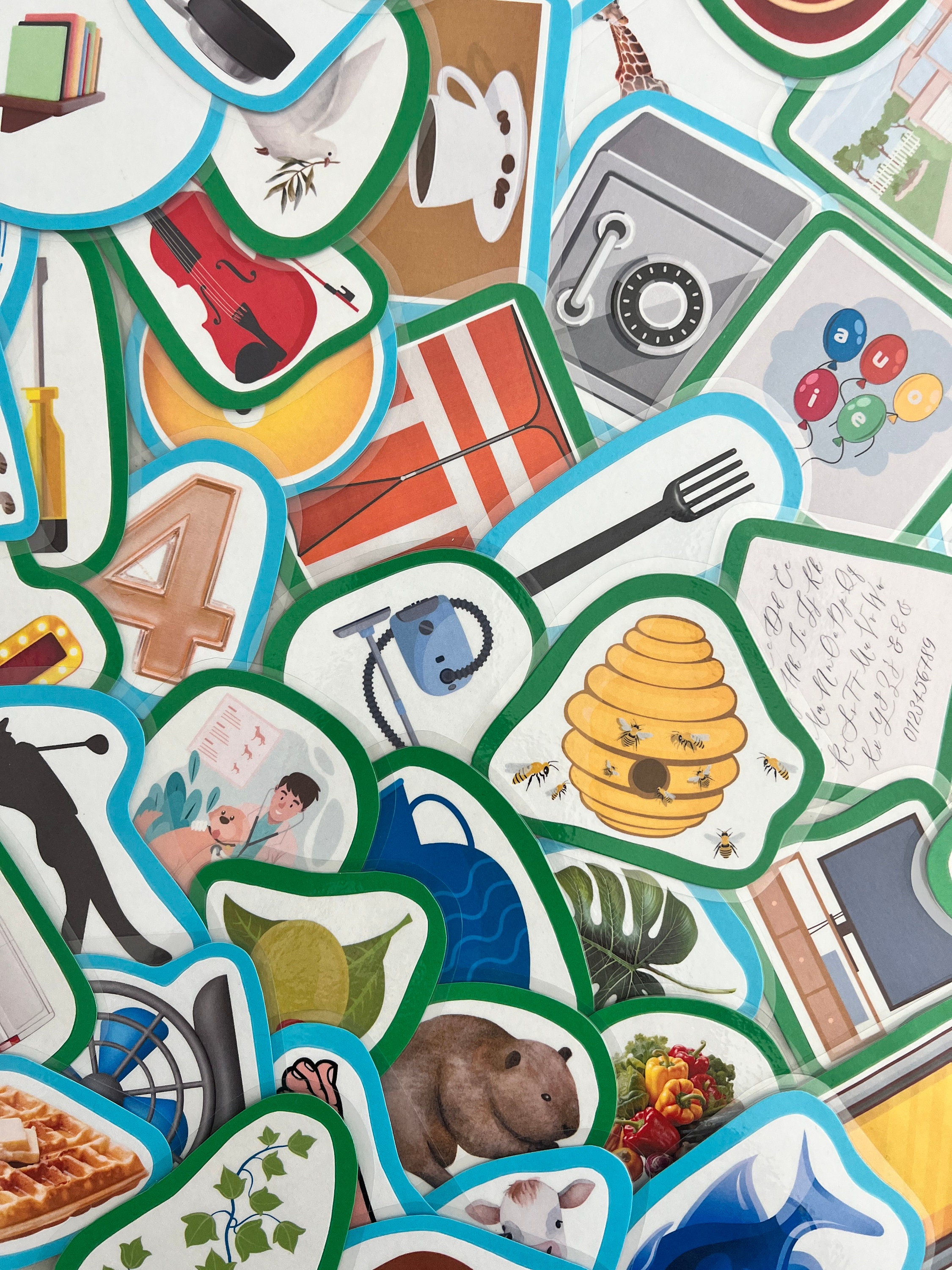 F and V Words for Speech Therapy Articulation Practice Laminated ...