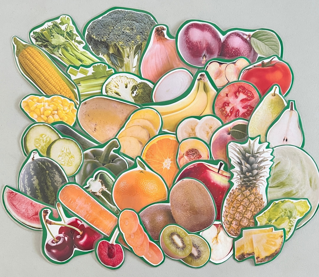 Fruits and Vegetables for Speech Therapy Extra Large Laminated ...