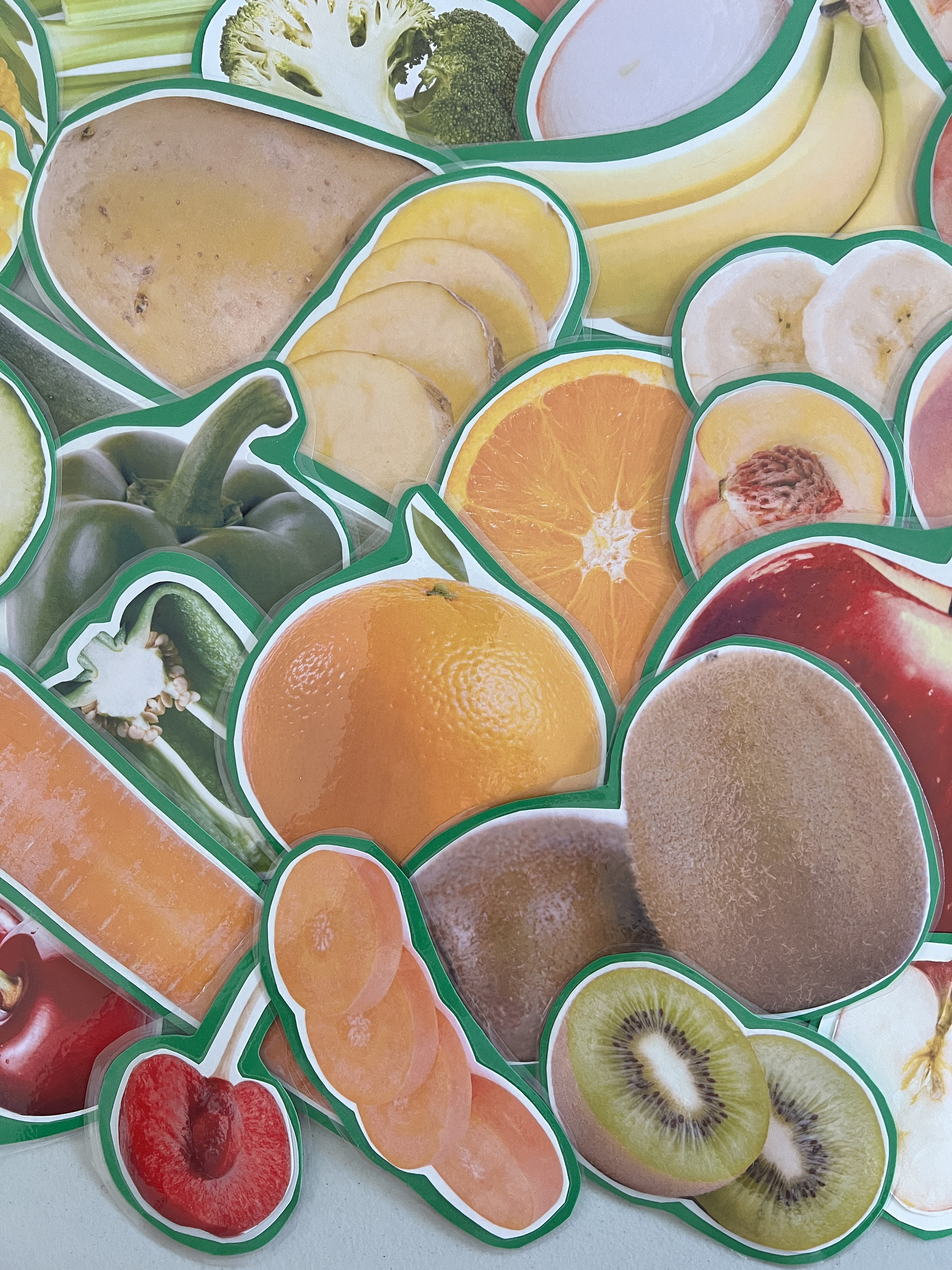 Fruits and Vegetables for Speech Therapy Extra Large Laminated ...