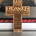 Custom Laser Engraved Cross With the Lord's Prayer - Etsy