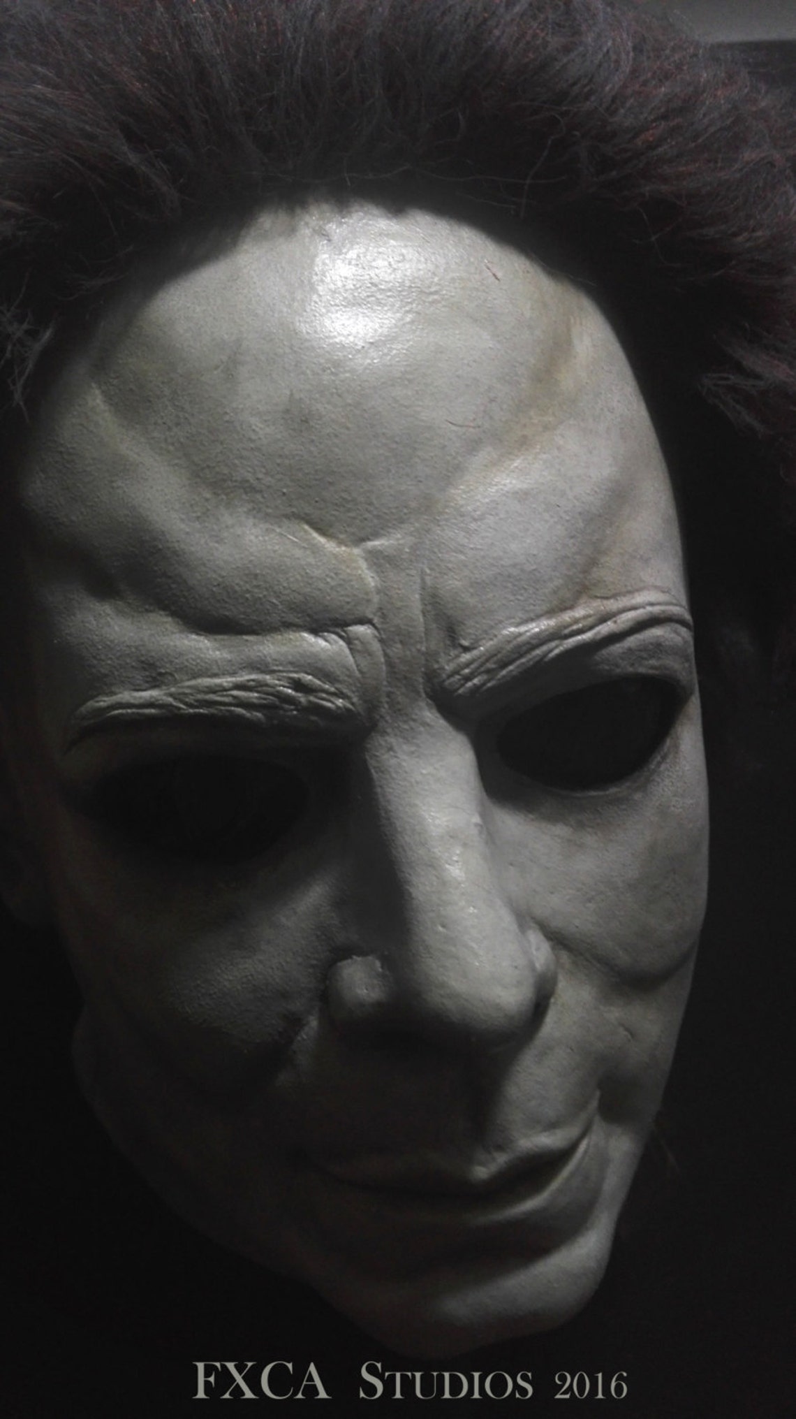 White Mask Maniac Doomed Serial Killer Halloween Deluxe Latex | Etsy