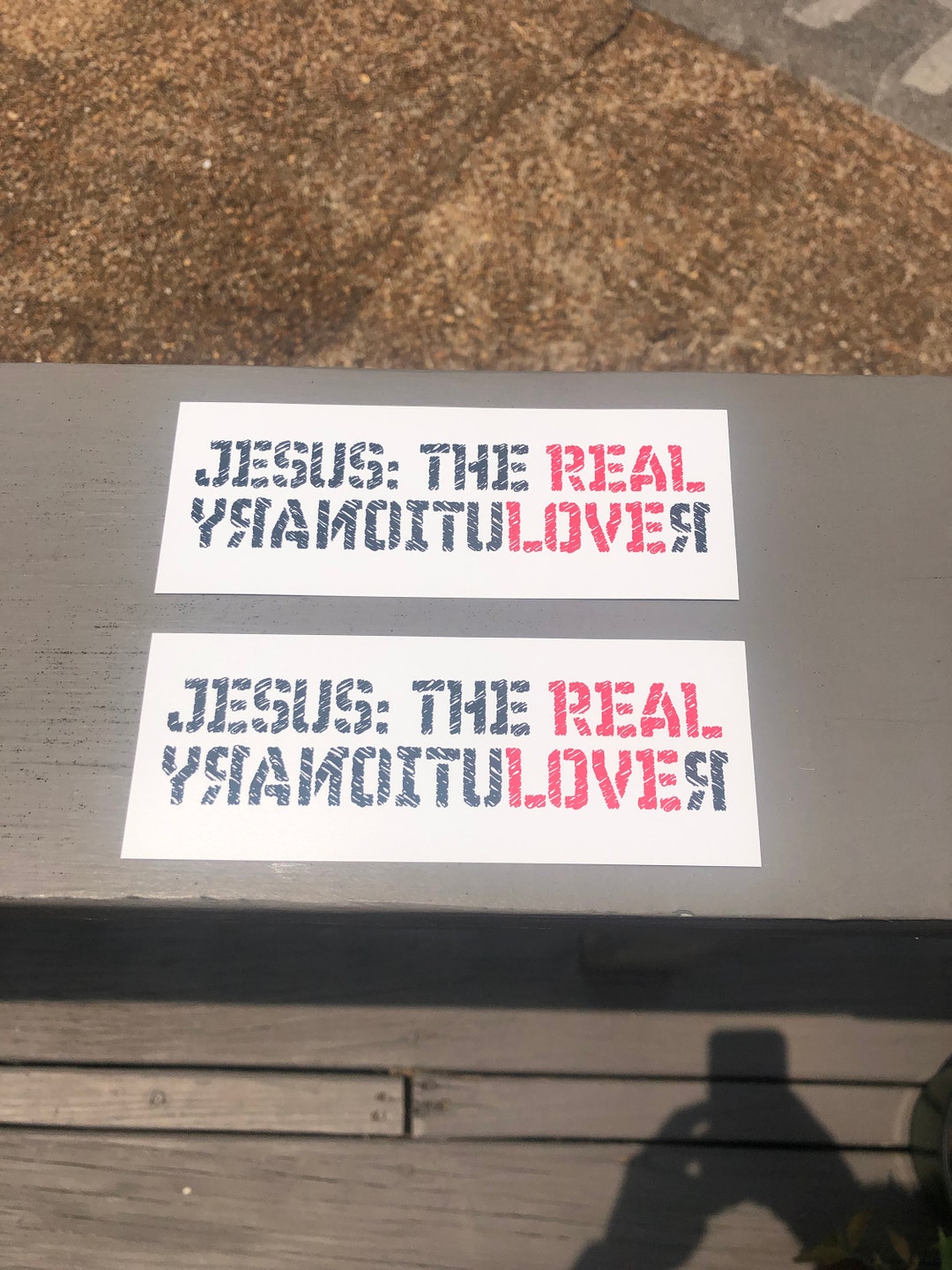 3x Jesus Revolution Sticker Jesus Real Love Revolutionary Vinyl Sticker ...